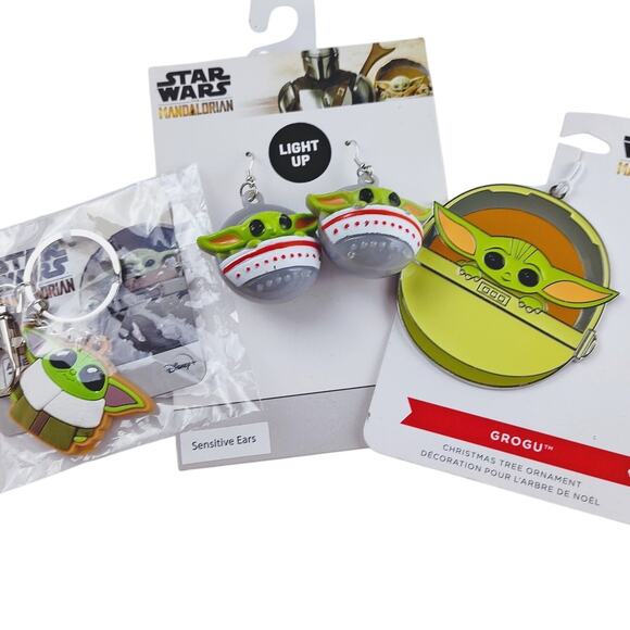 Star Wars | Jewelry | Star Wars Mandalorian Baby Yoda Grogu Bundle New ...